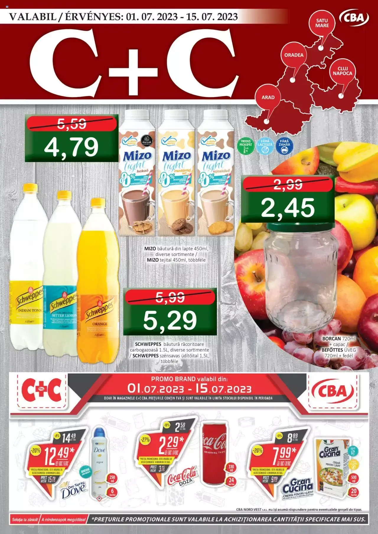 Catalog CBA: Ofertă actuală din 01.07.2023 • De pe 01.07.2023
